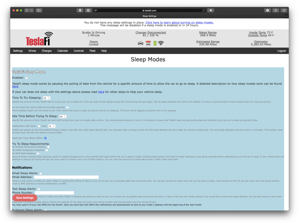 How to Setup & Configure TeslaFi – DBurkland.com